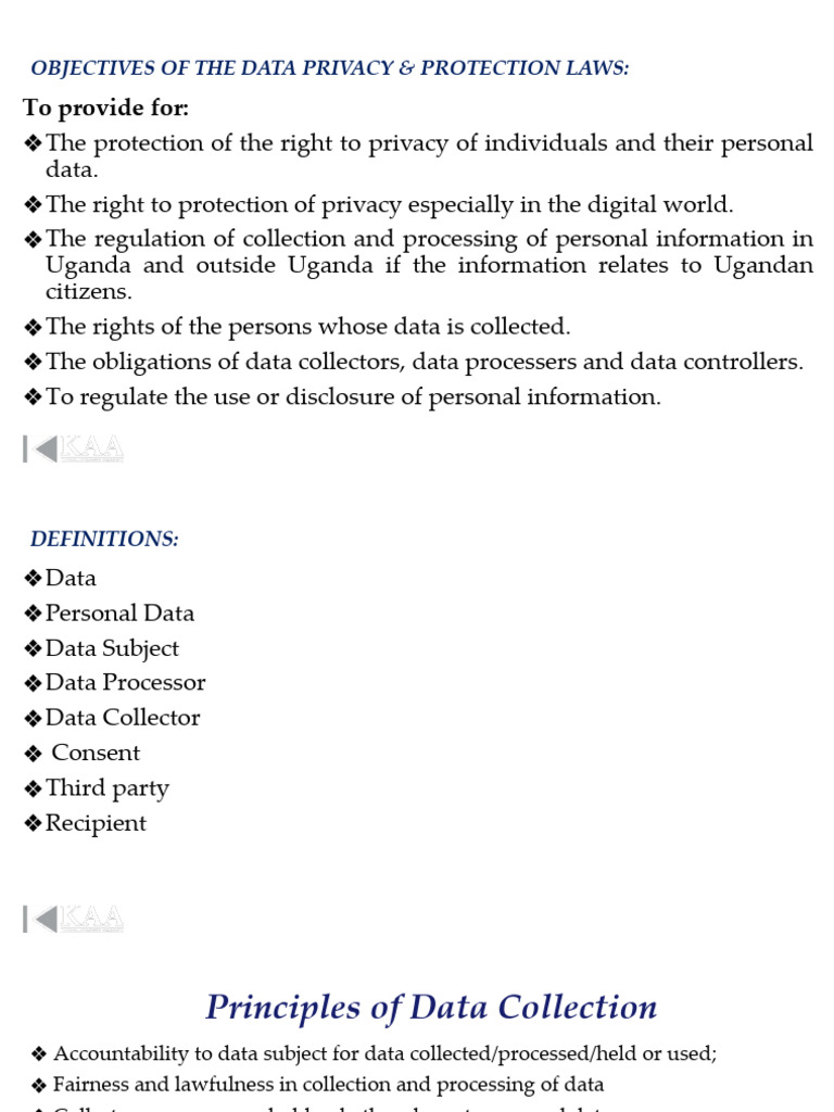 Presentation On Data Protection and Privacy | PDF | Regulatory ...