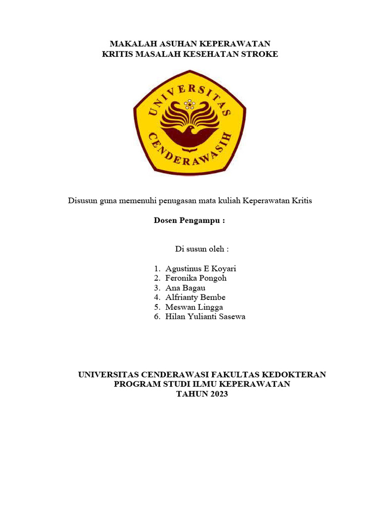 Asuhan Keperawatan Kritis Stroke | PDF