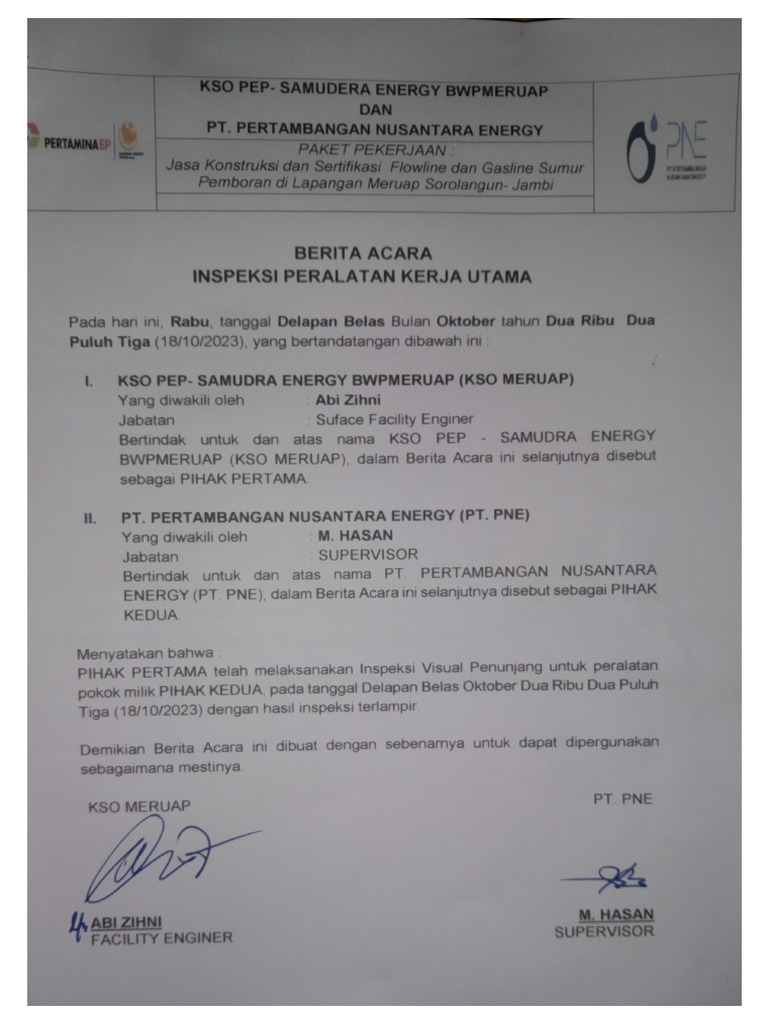 Ba Inspection Pne Meruap | PDF