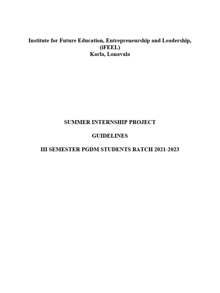 2022-24 - SIP Report Guidelines | PDF | Proofreading | Writing