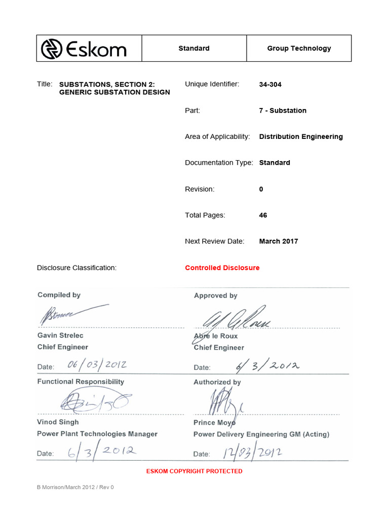DST 34-304 | PDF | Environmental Impact Assessment | Electrical Substation