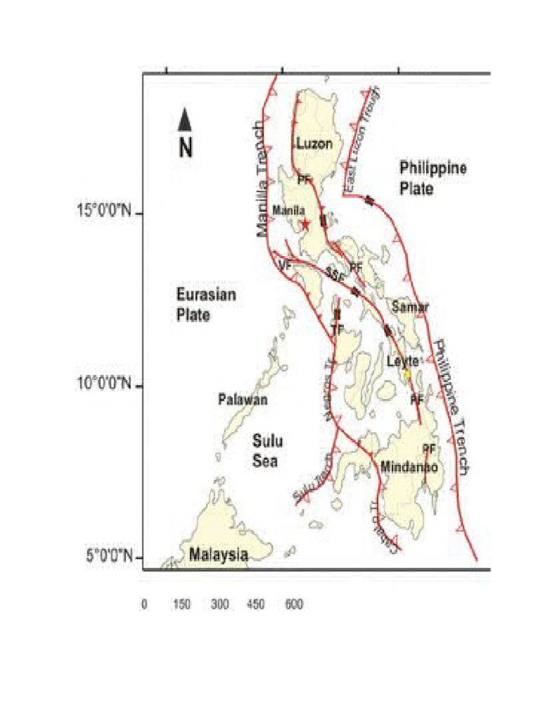 Phil Map With Plate Boundaries | PDF