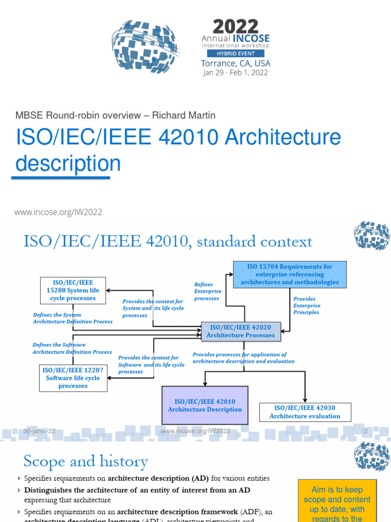ISO/IEC/IEEE 42010 Overview | PDF | Software Architecture | Information ...