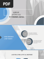 QHSE Annual Report Sample | PDF | Hazards | Symptoms And Signs