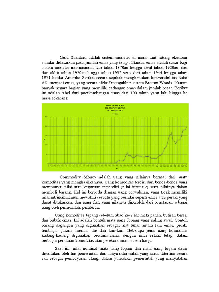 Fiat Money VS Commodity Money | PDF