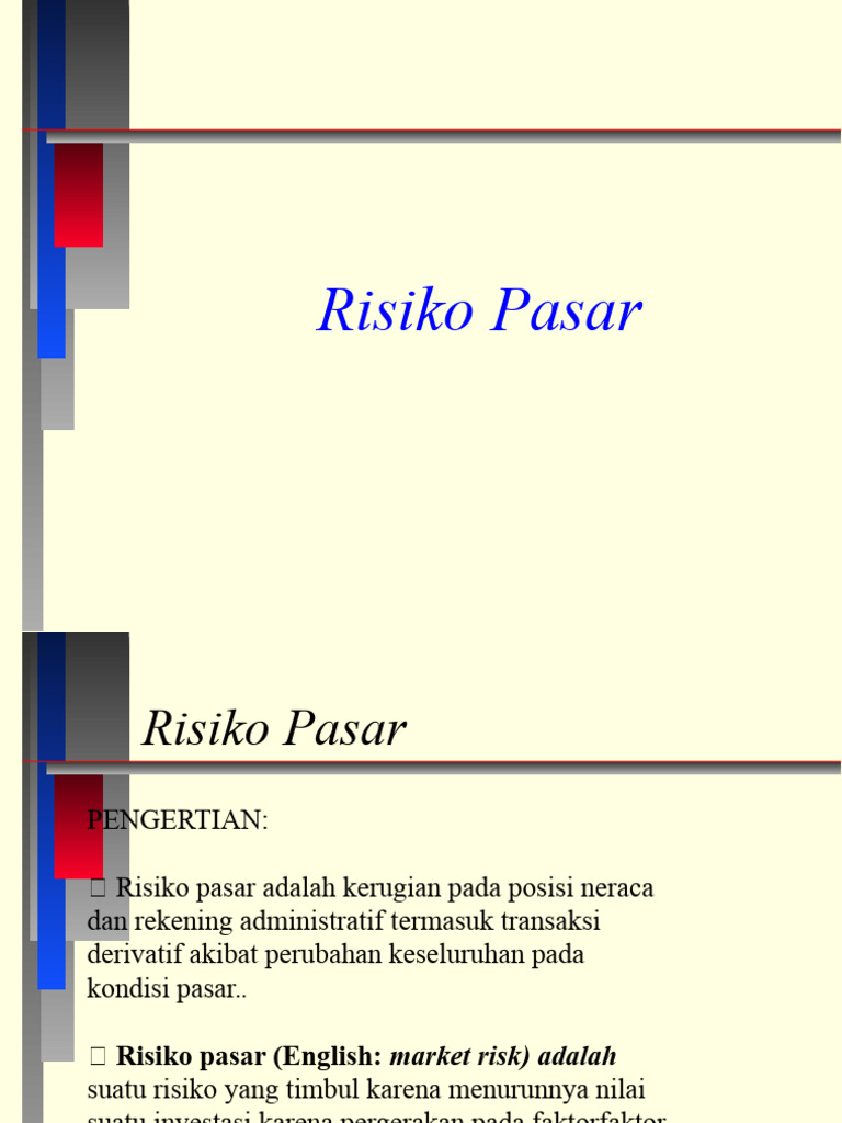 Risiko Pasar | PDF