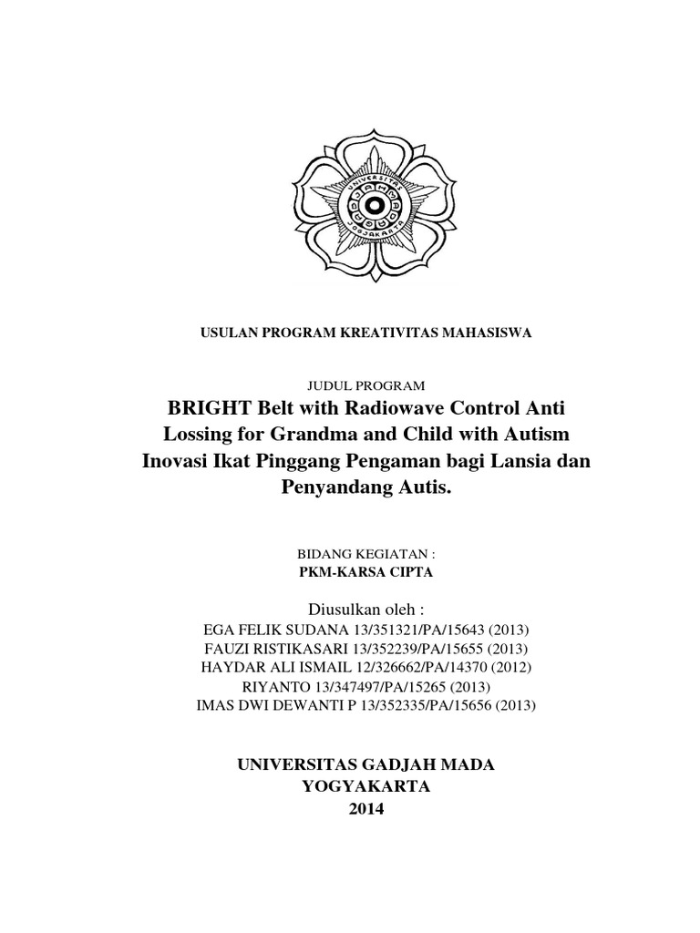 Contoh Proposal PKM | PDF