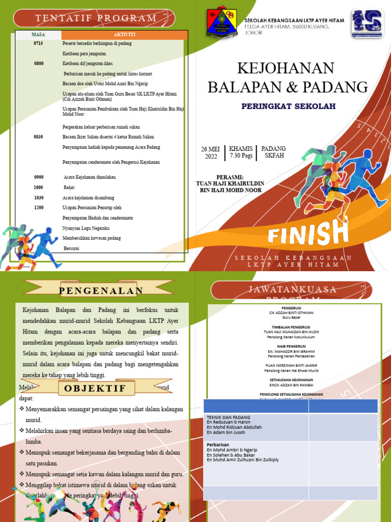 Buku Program Sukan Tahunan 2020 Cikgugrafik | PDF