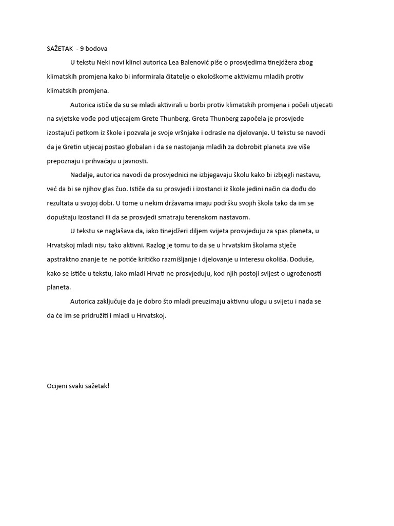 Nnklinci Primjer | PDF