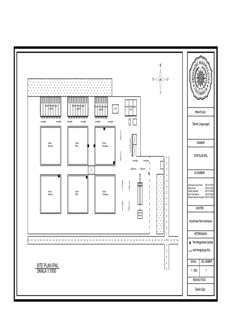 Denah Ipal F1 - ACC | PDF