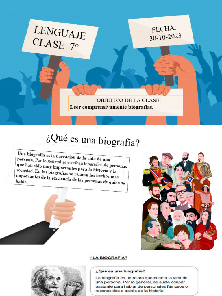 Clase 7mo Biografía | PDF
