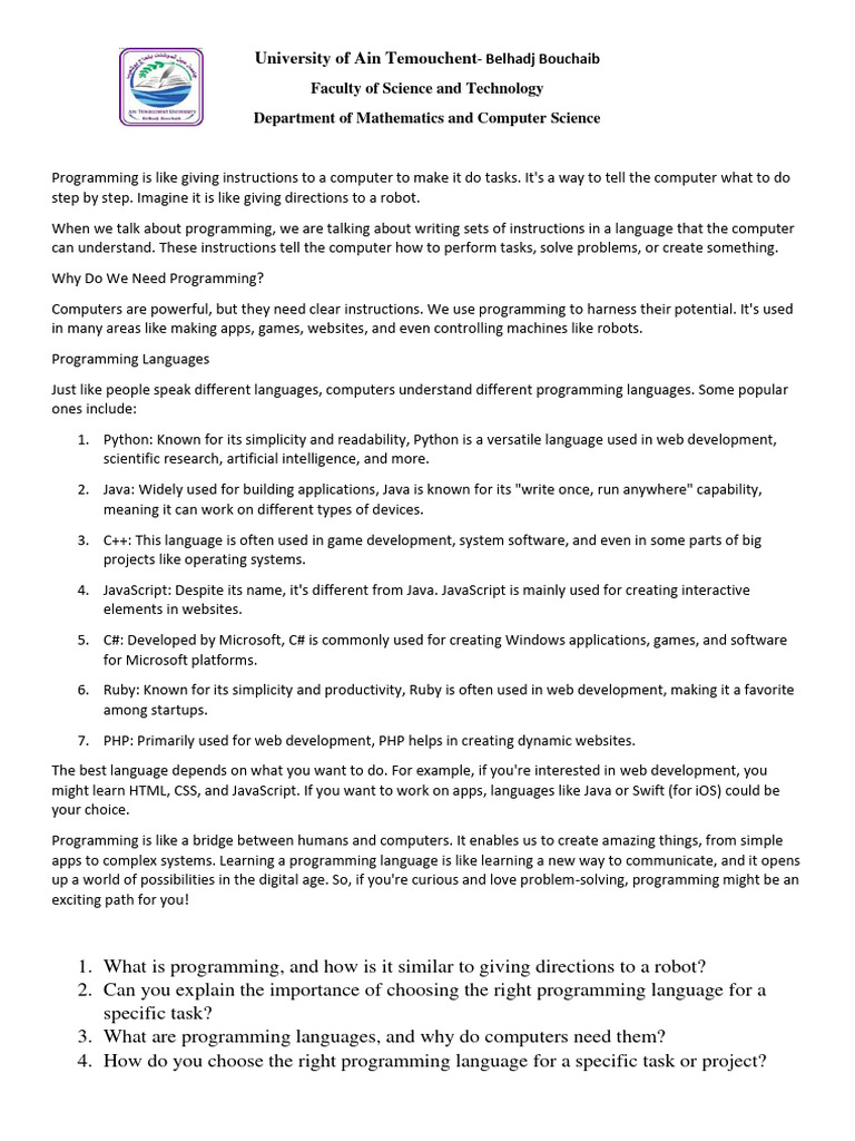 Lecture 02 Pdf Computer Programming Java Script