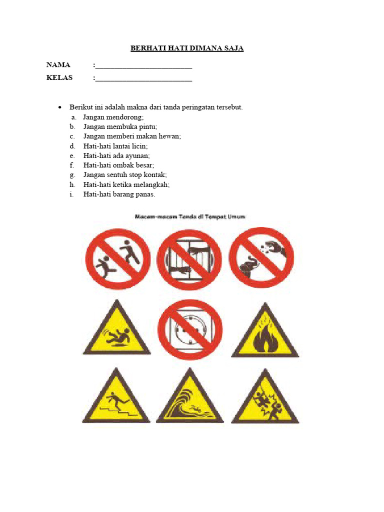 Berhati Hati Dimana Saja | PDF
