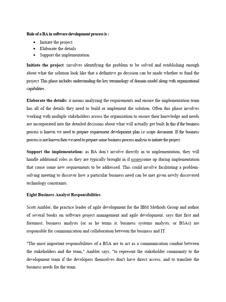 Ba Extension | PDF | Agile Software Development | Implementation