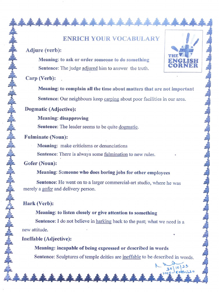 English Corner | PDF