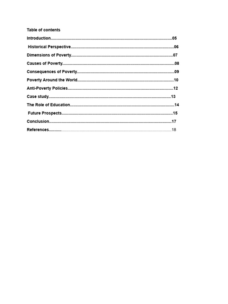 Term Paper - Title - Poverty | PDF | Poverty | Poverty & Homelessness