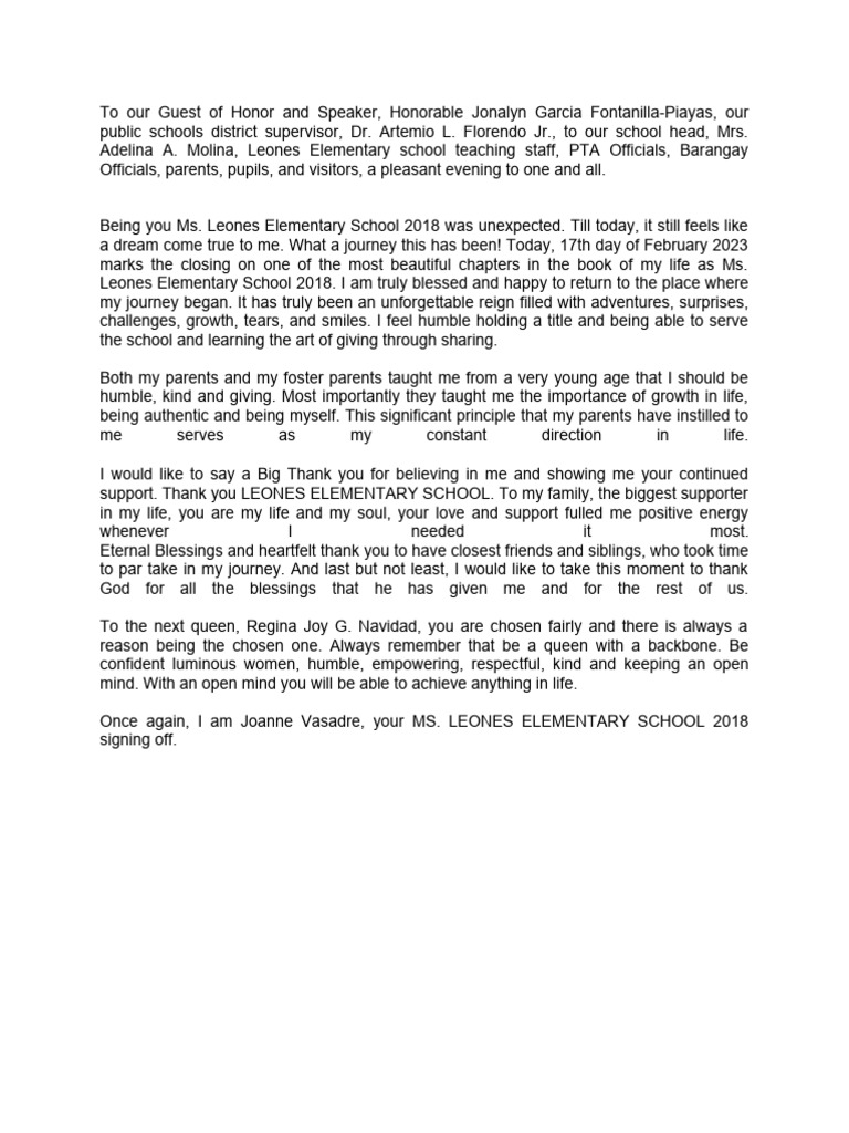 Farewell Queen Script Pdf