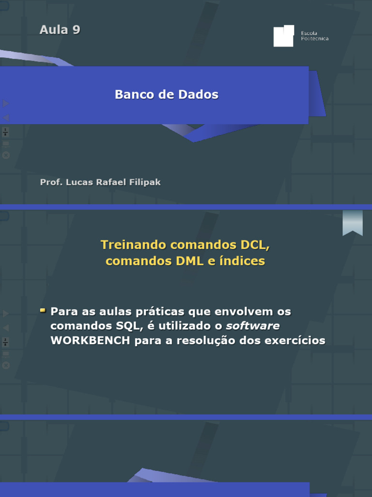 Aula Prática 03 Banco de Dados - Slides | PDF