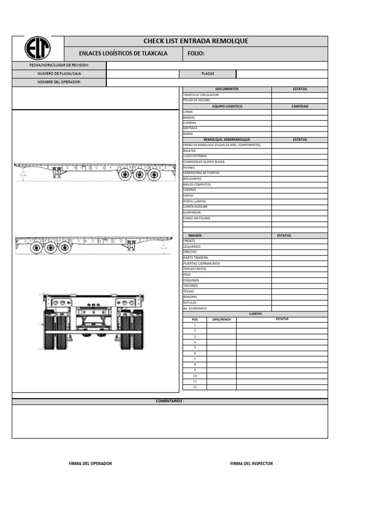 Check List Remolque | PDF | Tecnologías automotrices | Bienes ...