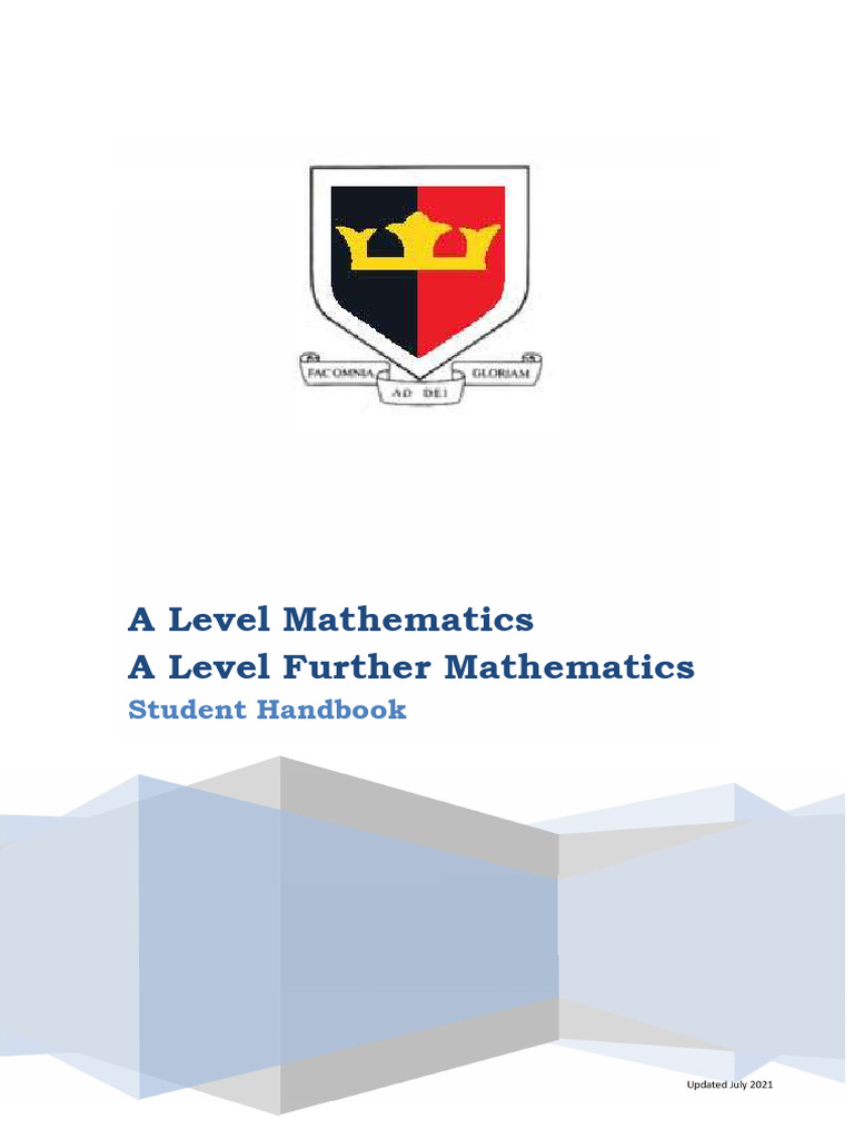 A Level Mathematics and Further Maths Guide | PDF | Mathematics | Force