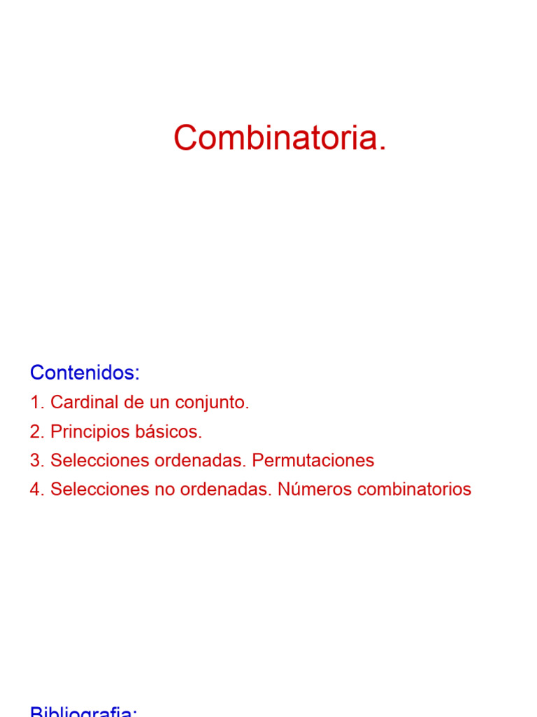Combinatoria | PDF | Combinatoria | Permutación