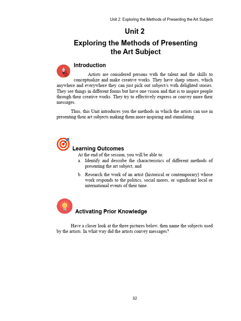 Art Presentation Methods Explained | PDF | Cubism | Impressionism