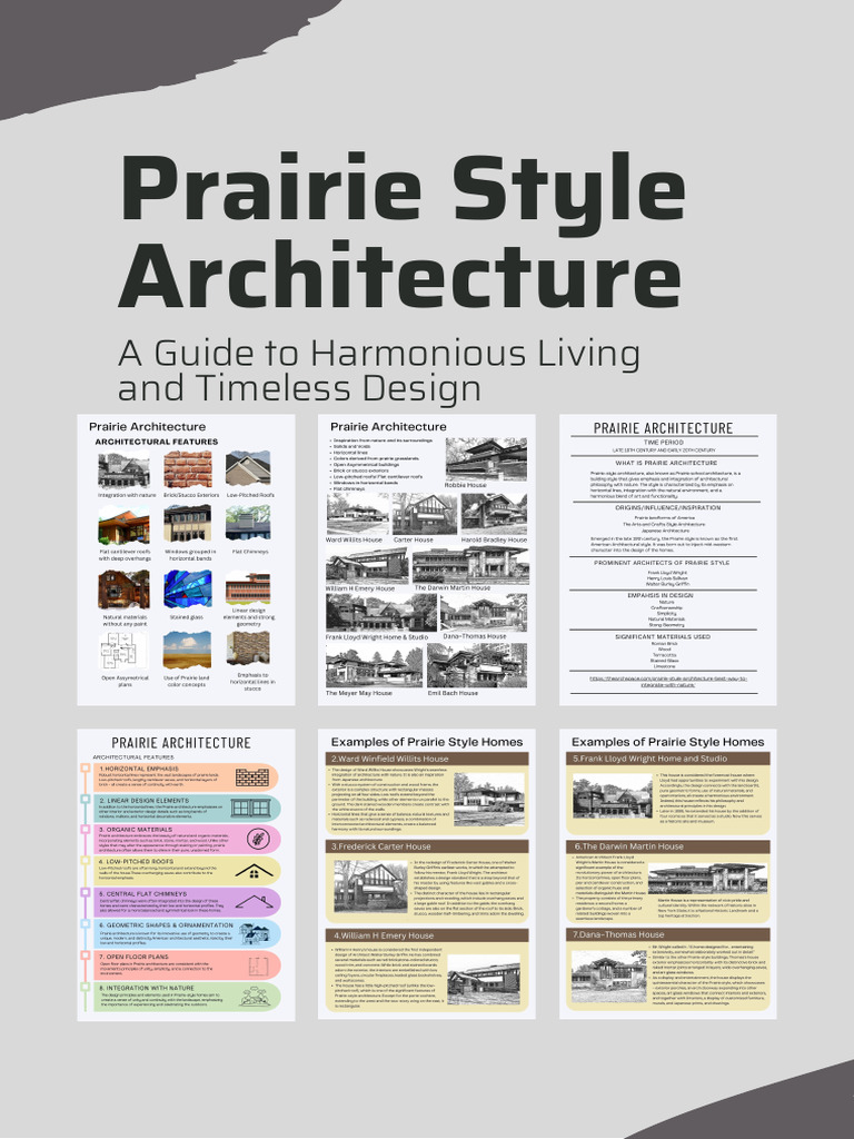 Prairie Style Architecture | PDF