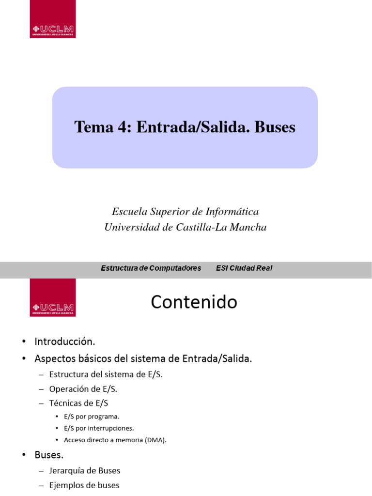 tema4 | PDF | De entrada y salida | Periférico