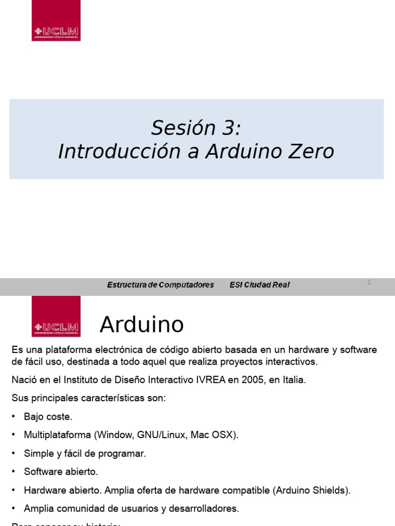Sesion 3 Arduino Intro | PDF | Arduino | Informática Sesion 3 Arduino Intro | PDF | Arduino | Informática
