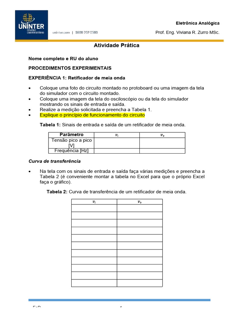 Modelo AP | PDF | Retificador | Eletrônicos