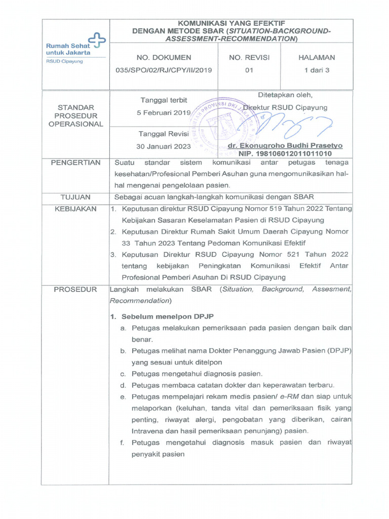 SBAR | PDF