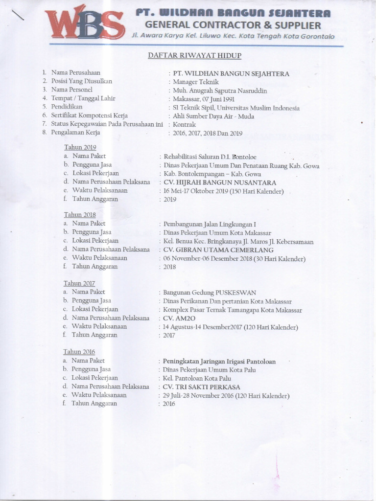 Manager Teknik | PDF