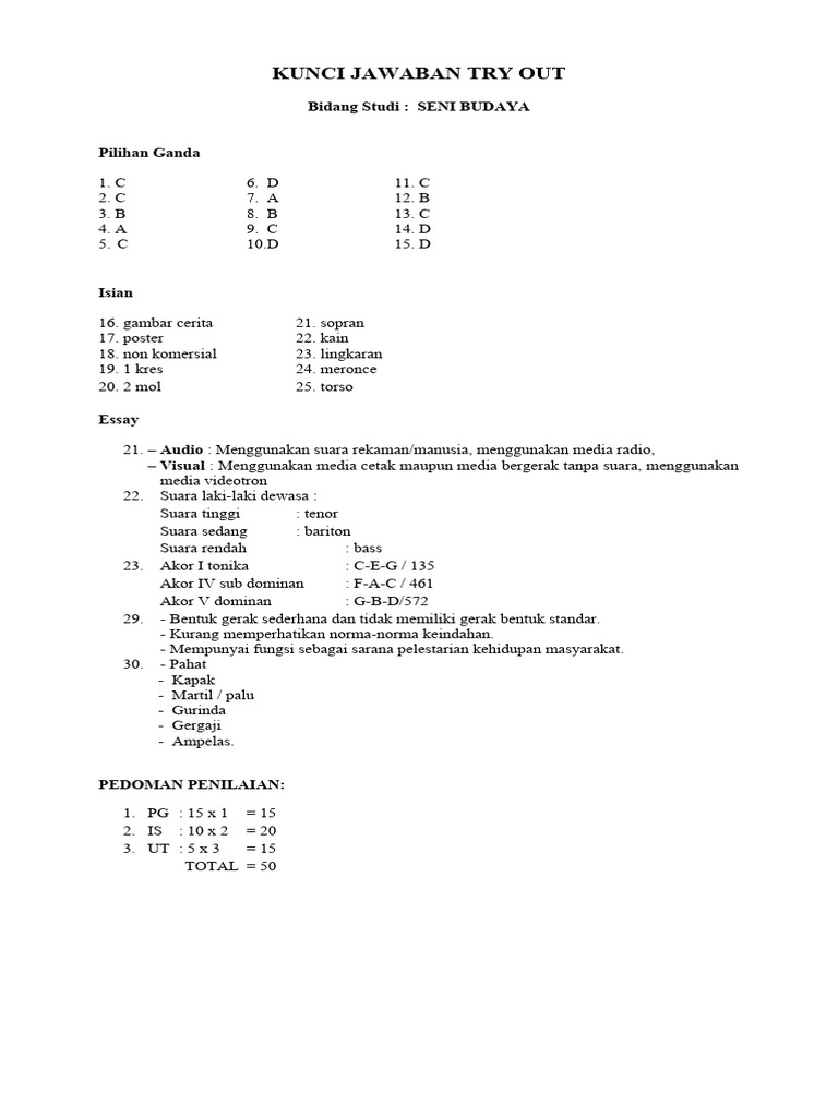 Kunci Jawaban To | PDF