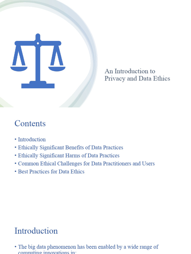 Lesson 5 An Introduction To Data Ethics | PDF | Predictive Analytics ...