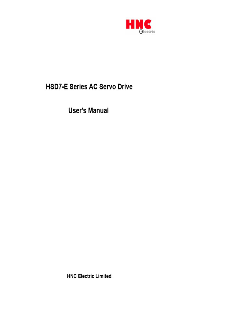 Manual Hsd7 Es | PDF | Power Supply | Electric Motor