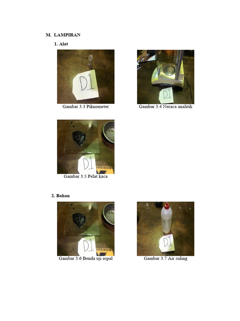 Lampiran Berat Jenis - D1 - Acc | PDF