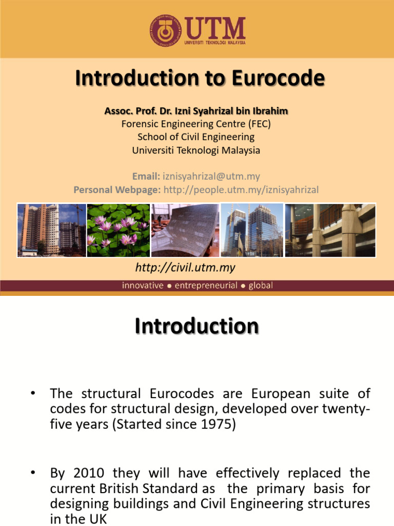 Topic 1 Introduction To Eurocode | PDF