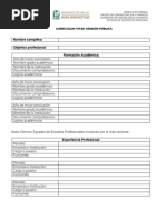 Formato CV Version Publica Lili | PDF | Medicina | Hospital