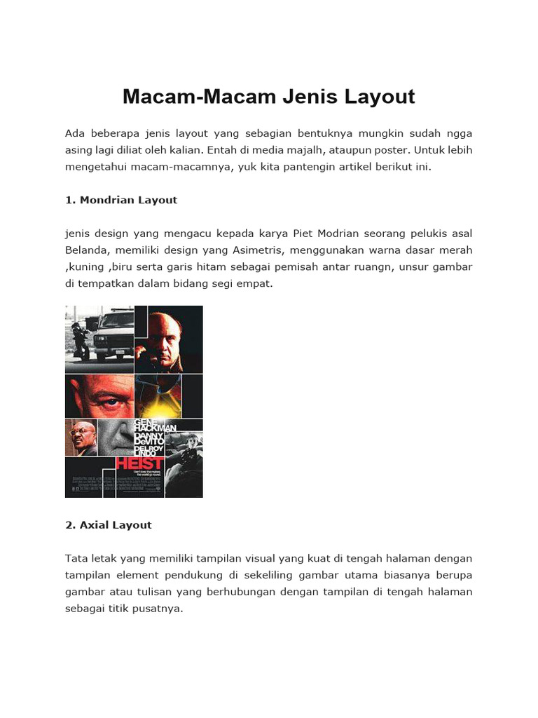 Macam-Macam Layout | PDF