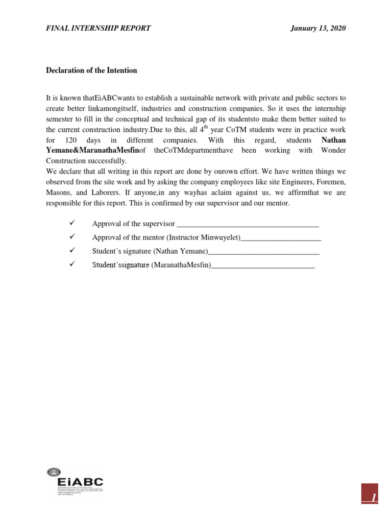 Final Report Form | PDF