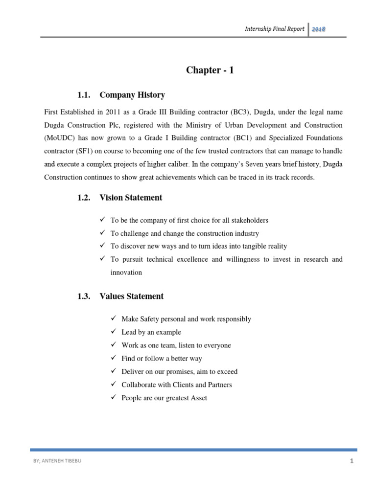 Final Internship Paper Anteneh | PDF | Concrete | Prestressed Concrete