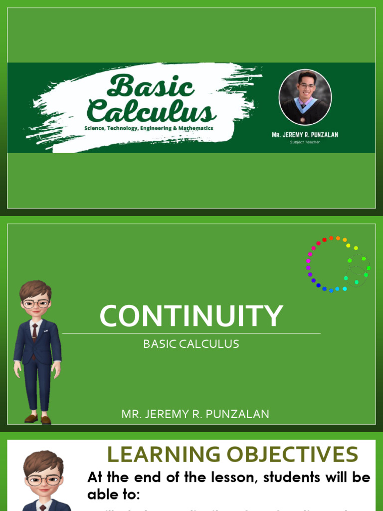 Lesson 5 Continuity of Piecewise Function | PDF | Continuous Function | Function (Mathematics)