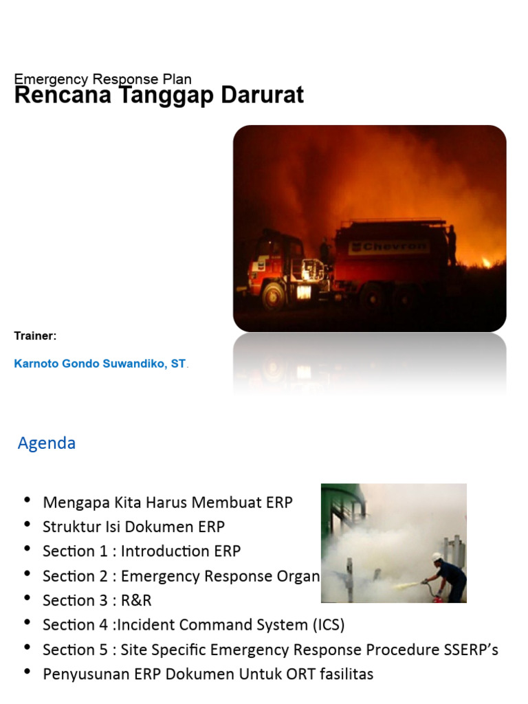 Rencana Tanggap Darurat: Emergency Response Plan | PDF