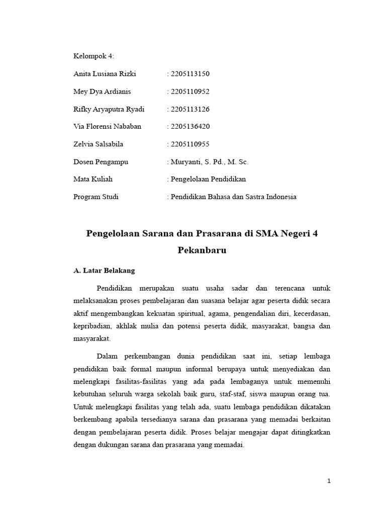 Kel. 4 Esay Pengelolaan Pendidikan | PDF