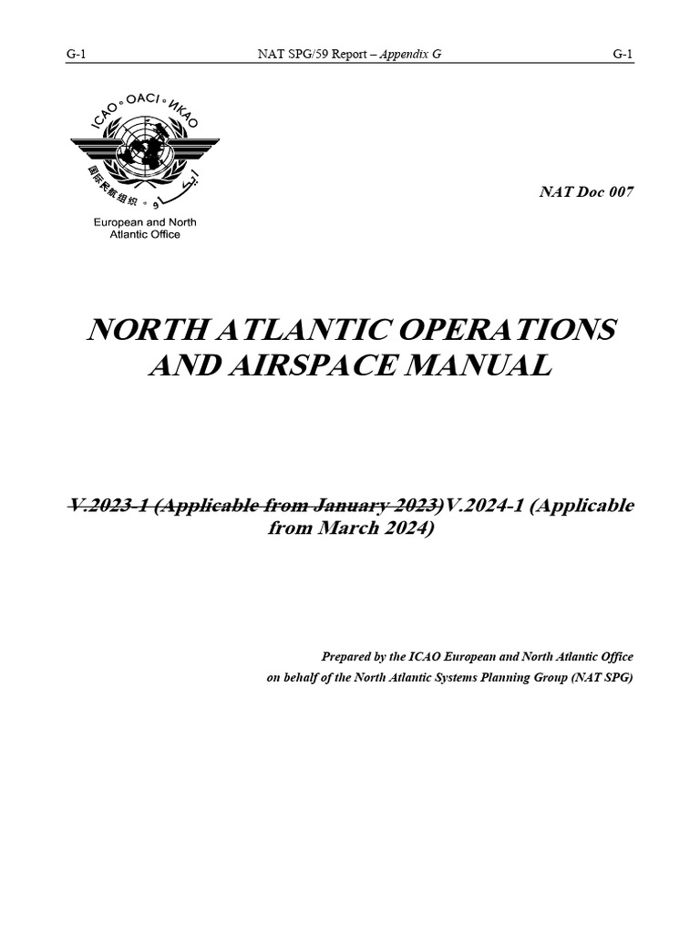 NAT Doc 007 Version 2024 1 Draft PDF | PDF