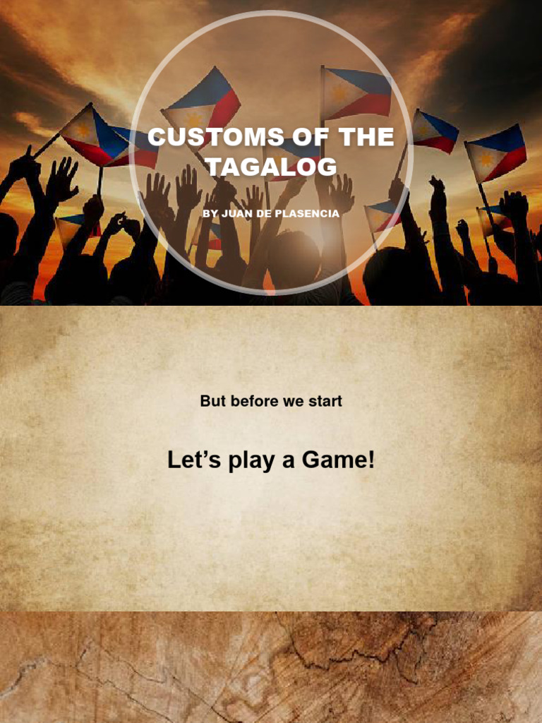 GROUP 5 Customs of Tagalog | PDF