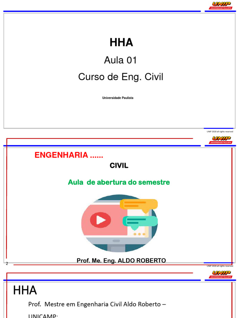 Hha - 1 Ec-2023 | PDF | Hidrologia | Engenharia Civil