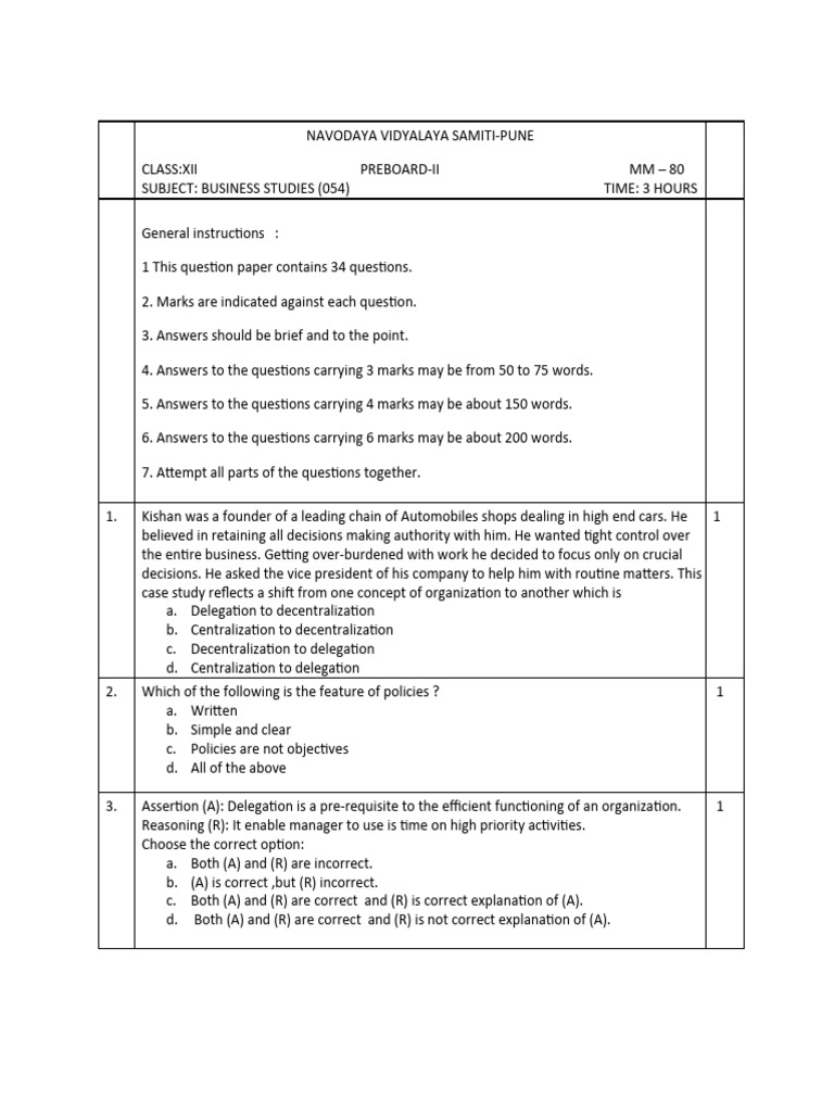 QP PB Ii Xii BST 2022 | PDF