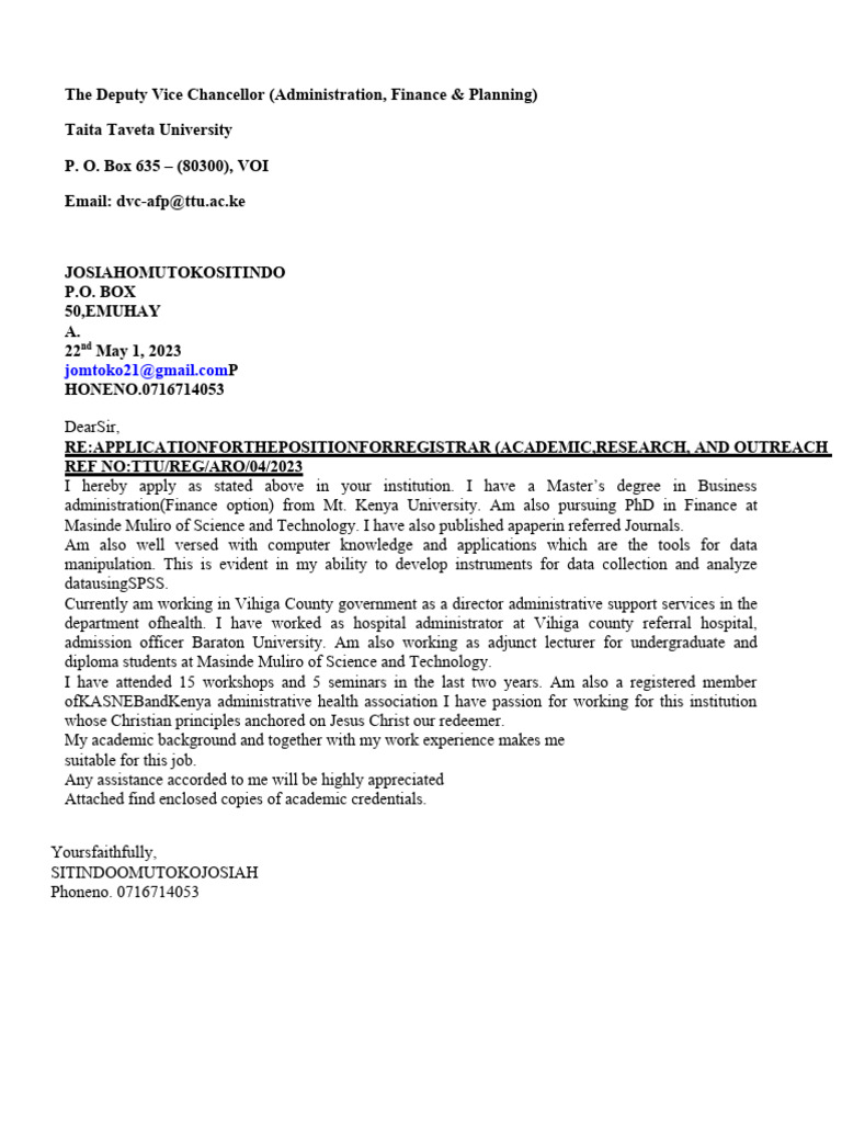 Machakos University | PDF