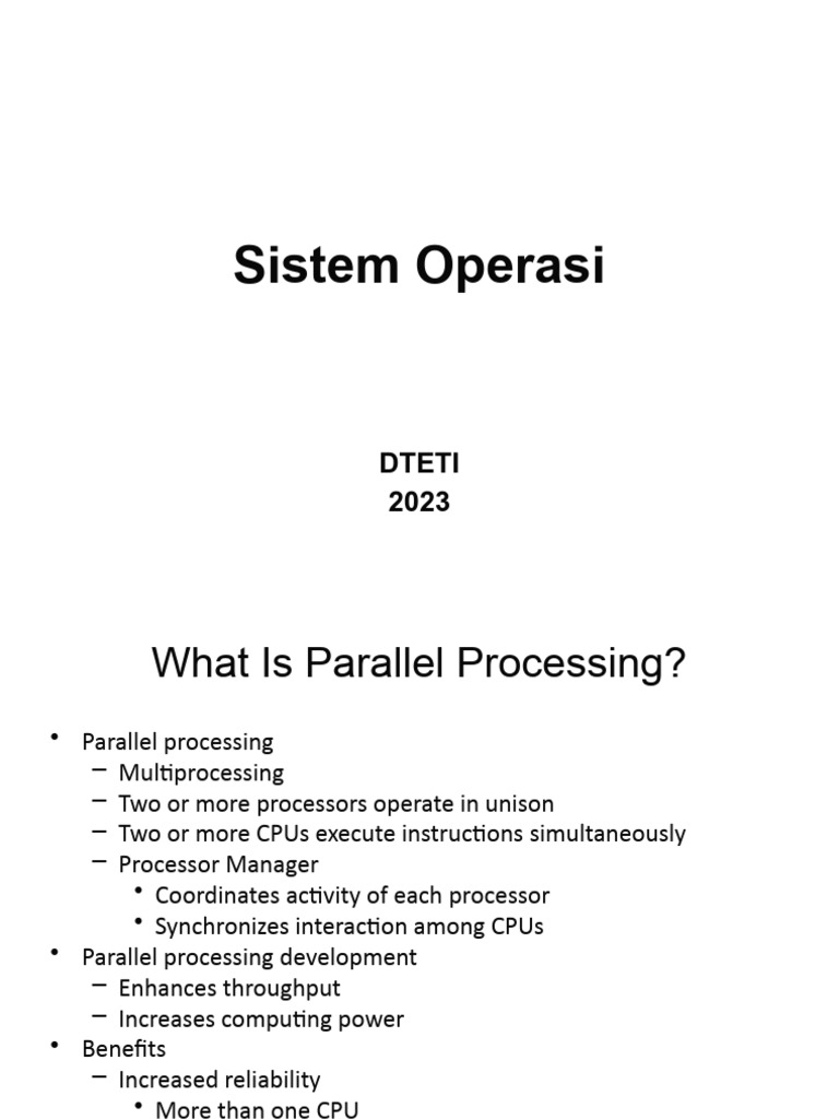 Sistem Operasi 10 | PDF | Thread (Computing) | Central Processing Unit